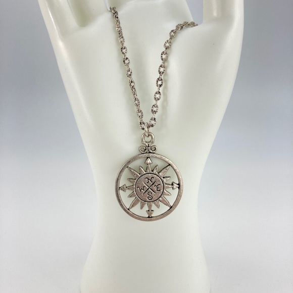 Hand Crafted | Jewelry | Retro Sundial Pendant Necklace Handmade Unisex ...